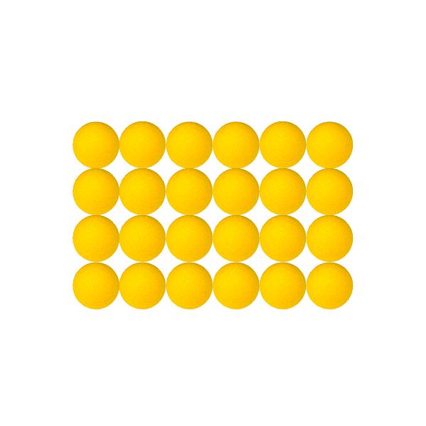 サイズ:直径7.0cm程度カラー:イエロー素材:発砲ウレタン原産国:日本製質量:14〜16g程度※本商品は柔らかいスポンジ素材のため、ボールマシンでのご使用はできません。 ボールマシンで使用すると、機械の故障やボールの変形・詰まりの原因とな...