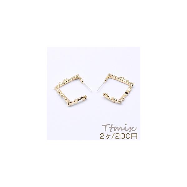 サイズ：約23×26mm 入数：2ヶ/パック素材：貼付部→銅製 ピアスポスト→シルバー925製 ピアスキャッチ→鉄製重さ：約5.78g/パック