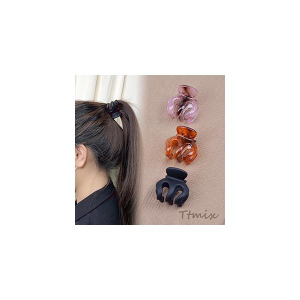 サイズ：約4.8×4.9cm 入数：1ヶ/パック 素材：アクリル製 重さ：約11g/パックバンスクリップ ヘアクリップ ヘアアクセサリー デイリー カジュアル レディース