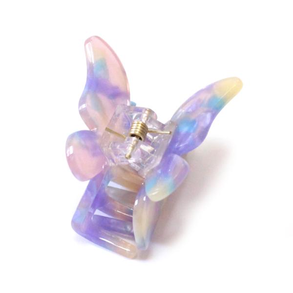 前髪やサイドのちょこっと留めにおすすめ♪小さいながらもホールド力抜群！アセテートのマーブル柄が華やかに印象に☆【カラー】ホワイトベージュ　パープルミックス　オーロラ＊画面上と実物では多少色具合が異なって見える場合もございます。【サイズ】全体...