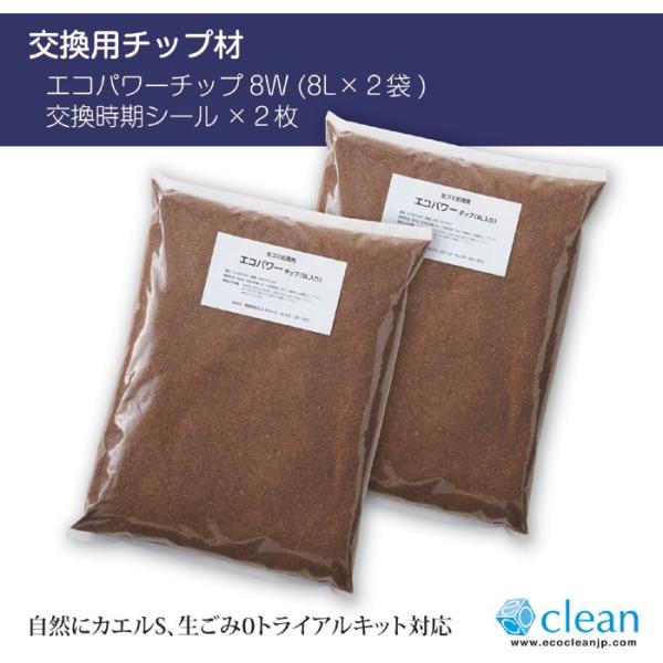 【 生ごみ処理機　用 】 生ゴミ処理機　自然にカエルS用交換チップ材　【 ごみ減量 】【 交換用 チップ 】【 エコパワー チップ 】
