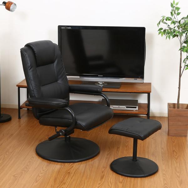 84425 パーソナルチェアー 703 BK ブラック オットマン付き リクライニングチェア 中国製 組立品 不二貿易 BT-703 【メーカー直送/代引不可】【メーカー直送】【代金引換不可】【北海道沖縄その他離島配送不可】自分だけの特別な...