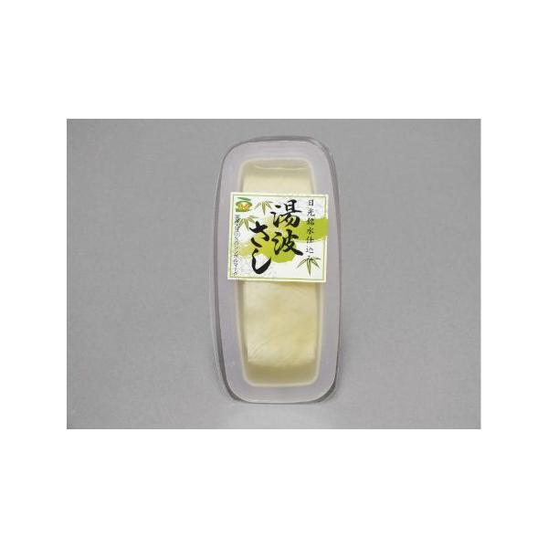 世界遺産で有名な日光の名産「日光ゆば」。国産大豆100％使用し、日光連山の銘水で仕立て、すべて昔ながらの手づくりで作っています。日光食品自慢の引上げゆばは、よく冷やしてわさび醤油や酢醤油、そばつゆなどを掛けてお召し上がりください。【原材料】...