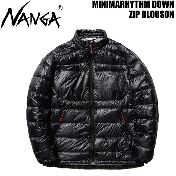【正規取り扱い店】●BRAND : NANGA(ナンガ)●品番 : N1HBBQ●品名 : NANGA MINIMARHYTHM DOWN ZIP BLOUSON●カラー：BLK(ブラック)●サイズ：SMLXLXXL●素材 : ナイロン10...