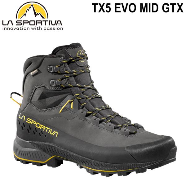 　【正規代理店商品】●BRAND：LA SPORTIVA (ラ スポルティバ)●品番：ZFHS107G00Y00●品名：TX5 EVO MID GTX●カラー :  CARBON-YELLOW●サイズ：EU40(25.5cm)EU41(26...