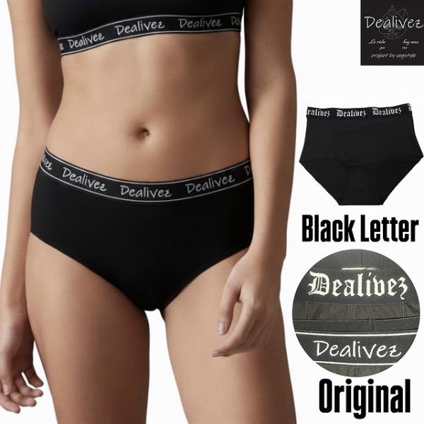 【発売日：2026年01月09日】●ブランド・Dealivez●カラー・ブラック●種類・original・BlackLetter●サイズ・M、L、XL【M】ウエスト 60cm~82cm ヒップ〜94cm 総丈26.5cm【L】ウエスト 68...