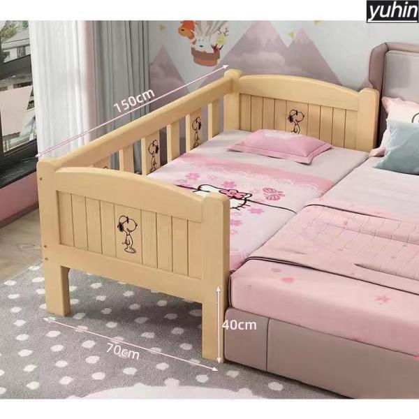 商品説明：★となりに居るから、安心して眠れるね★添い寝ができるベビー/こどもベット★素材：全実木製★カラー：写真通り★サイズ（約）CM：150*70/168*80★選択可能：本体/本体+階段★耐荷重性：100KG★生産地：中国★大型商品のた...
