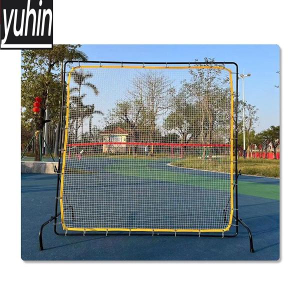 リバウンドネット テニス トレーニングネット 2mx2m テニスネット テニス練習器具 室内 屋外兼用壁打ち テニスの網 簡単組み立て 持ち運びに便利 ネット リバウンダー テニスコート、学校、スポーツ公園に最適★本製品はyoyo68-st...