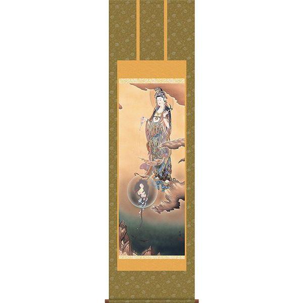 ★無料サービス★風鎮プレゼントまたは、水引ラッピング、または名前等を桐箱のフタ裏へ筆耕致します（毛筆手書き）ご希望の場合は備考欄にご記入ください。狩野芳崖の絶筆とされるあまりにも有名な名構図をモチーフに描く、母の深い慈しみを画面一杯に湛える...