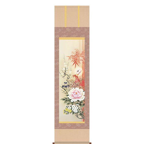 ★無料サービス★風鎮プレゼントまたは、水引ラッピング、または名前等を桐箱のフタ裏へ筆耕致します（毛筆手書き）ご希望の場合は備考欄にご記入ください。かの楊貴妃に珍重され、富貴花と呼ばれた大輪の「牡丹」を中心に、中国霊山にあり福・寿・財の三徳を...