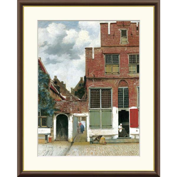 フェルメールが手がけた現存する二枚の風景画作品の内のひとつ。