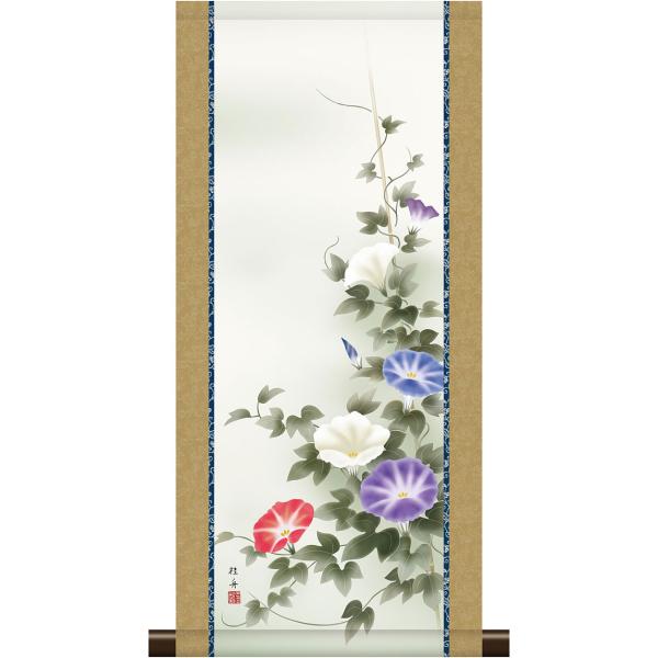 ★無料サービス★水引ラッピング致します。ご希望の場合は備考欄にご記入ください。瑞々しく咲く花、爽やかな清流が夏の風情を醸し出す、愛らしい花鳥画の世界。暮らしに季節感を取り入れ、潤いと安らぎに満ちた日々をお過ごしいただける作品です。