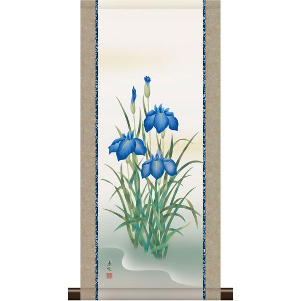 ★無料サービス★水引ラッピング致します。ご希望の場合は備考欄にご記入ください。瑞々しく咲く花、爽やかな清流が夏の風情を醸し出す、愛らしい花鳥画の世界。暮らしに季節感を取り入れ、潤いと安らぎに満ちた日々をお過ごしいただける作品です。