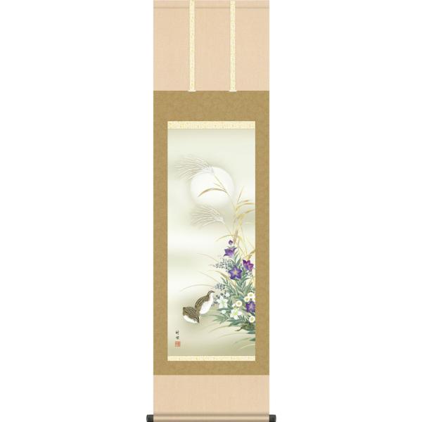 ★無料サービス★風鎮プレゼントまたは、贈答用の水引掛けを無料でお書きさせていただきます。ご希望の場合は備考欄にご記入ください。静かに色とりどりに艶やかさを競う秋の草花たち。絶妙の構図と緻密な線描で、秋の風情を見事に描きあらわした渾身の作です。