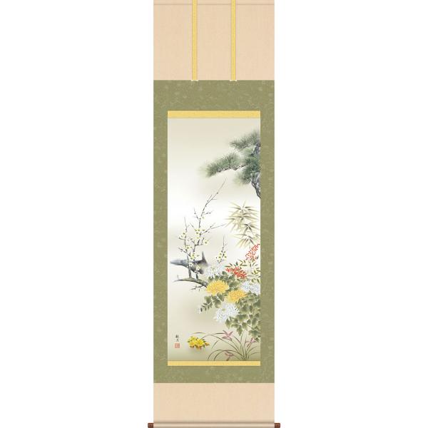 ★無料サービス★風鎮プレゼントまたは、水引ラッピング、または名前等を桐箱のフタ裏へ筆耕致します（毛筆手書き）ご希望の場合は備考欄にご記入ください。いにしえの賢人が愛した梅・竹・蘭・菊の四つの花は、中国の名君子に準え四君子と称えられてきた高貴...