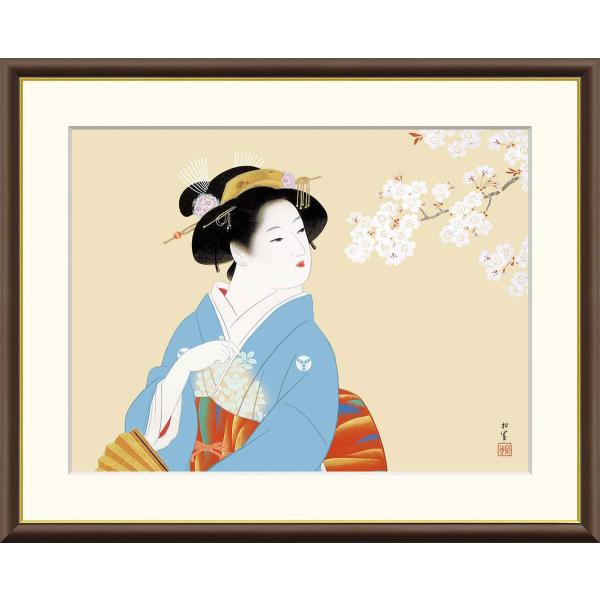 上村松園：明治の京都下京に生まれ育った女流画家。「一点の卑俗なところもなく清澄な感じのする香高い珠玉のような絵」、「真・善・美の極地に達した本格的な美人画」を念願として女性を描き続けた。1948年（昭和23年）女性として初めて文化勲章を受章。