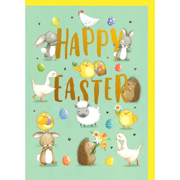 ●封筒サイズ：127×176mm(定形外)●封筒カラー：イエロー●カードサイズ：121×171mm(2つ折り)●中面文字あり●ゴールドフォイル加工あり●メーカー：The Great British Card Campany(英国)