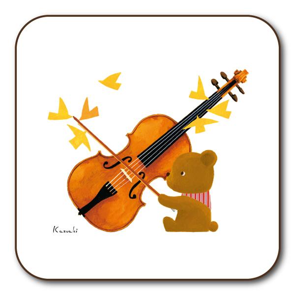 【商品説明】絵本作家でお馴染みの山田和明シリーズのコースターです。温かみのあるかわいい絵柄が魅力の商品です。贈り物としてもぴったりです。●サイズ：9×9cm（厚み3mm）●コースター：昇華印刷●コースター素材：ハードボード☆美しい艶あり仕上...