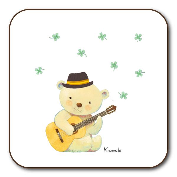 【商品説明】絵本作家でお馴染みの山田和明シリーズのコースターです。温かみのあるかわいい絵柄が魅力の商品です。贈り物としてもぴったりです。●サイズ：9×9cm（厚み3mm）●コースター：昇華印刷●コースター素材：ハードボード☆美しい艶あり仕上...