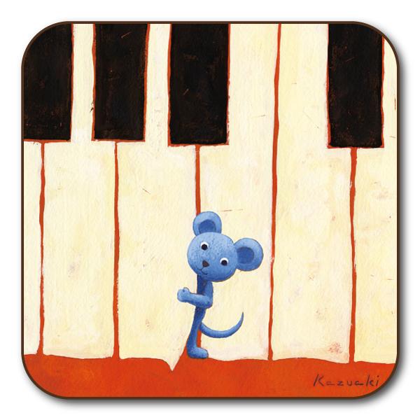 【商品説明】絵本作家でお馴染みの山田和明シリーズのコースターです。温かみのあるかわいい絵柄が魅力の商品です。贈り物としてもぴったりです。●サイズ：9×9cm（厚み3mm）●コースター：昇華印刷●コースター素材：ハードボード☆美しい艶あり仕上...