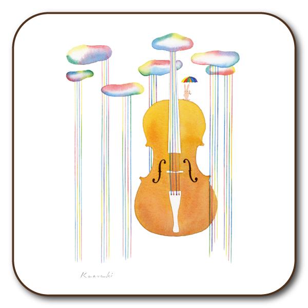 【商品説明】絵本作家でお馴染みの山田和明シリーズのコースターです。温かみのあるかわいい絵柄が魅力の商品です。贈り物としてもぴったりです。●サイズ：9×9cm（厚み3mm）●コースター：昇華印刷●コースター素材：ハードボード☆美しい艶あり仕上...