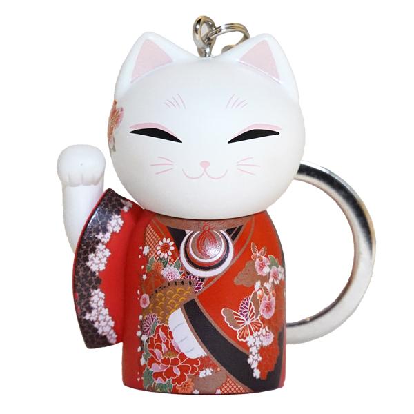 Kimmidollブランドの新展開「Manekineko」のキーホルダーです。日本の伝統的な右手をあげた招き猫に着物を着せてアレンジした装飾アイテムです。「優しさ」「喜び」「繁栄」などの人生の哲学が込められ、ファッションアイテムや贈り物とし...