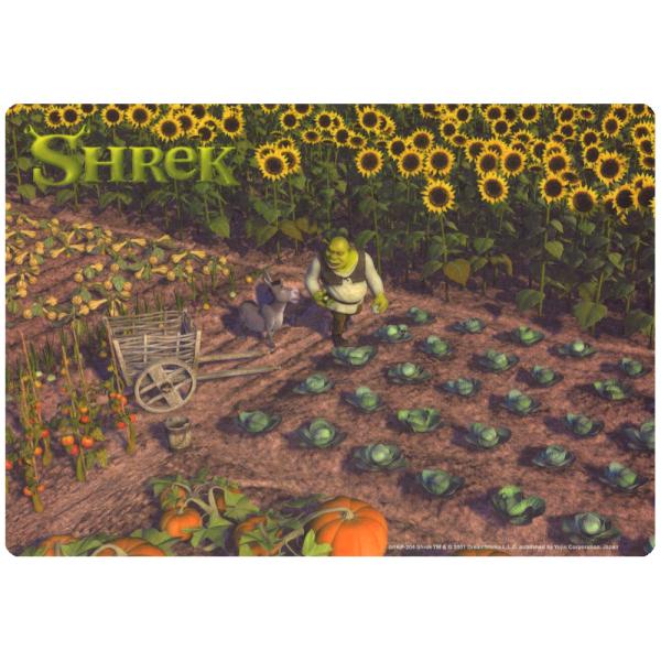 アニメーション映画「シュレック(2001年)」のマウスパッドです。マウスパッドに最適な滑りの良い表面加工が施されており、裏面は糊を使わない素材なので跡が残らず、貼り直しも簡単にできます。●サイズ：175×250mm●素材：ポリエステルフィル...