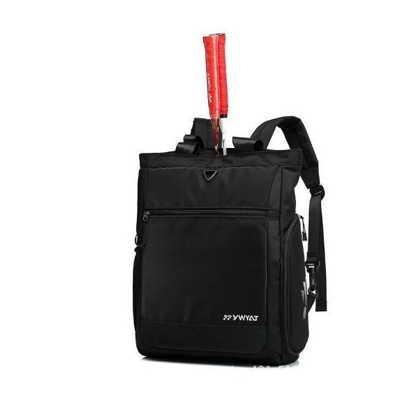 バドミントン バッグ バックパック 通学 テニス リュック ラケット トートバック ラケットケース 大容量 満足の収納力 ラケット、飲料水、シューズなど分けて収納ができる、収納力バツグンのテニスバッグです。テニスラケットの場合１本、バトミン...