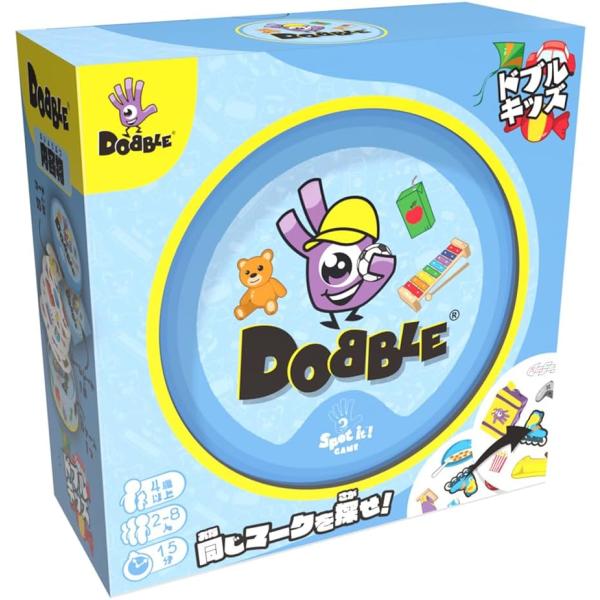 タイトル：ドブルキッズ(2024年新版) 日本語版メーカー：ホビージャパンデザイン：Denis Blanchotプレイ人数:2-8人　プレイ時間:15分　対象年齢:4歳以上■1つの箱に5つのゲーム■「ドブル」は全てのプレイヤーが同時に行動す...