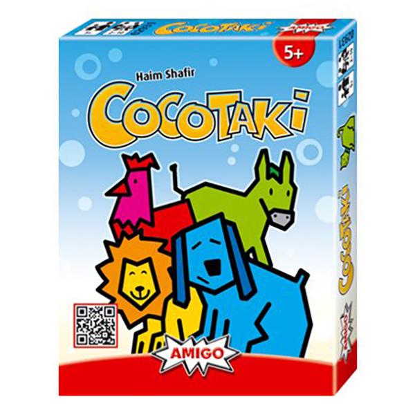 タイトル：ココタキメーカー：アミーゴ作者：Haim Shafirプレイ人数：2−10　プレイ時間：15分　対象年齢：5歳〜色とりどりの動物が登場する、賑やかで楽しいカードゲーム。手番では、前に出されたカードと同じ動物か同じ色の動物カードを1...
