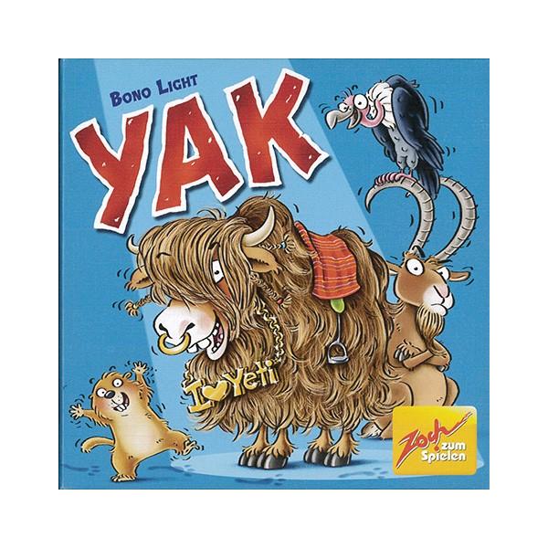 タイトル：ヤク(Yak)メーカー：Zoch作者：Bono Light作プレイ人数：2-6人 プレイ時間：20分 対象年齢：8才〜 外箱サイズ：13×13×4.2cm日本語ルール説明書ついています。ヤク」はカウントアップで宣言しながら、カード...