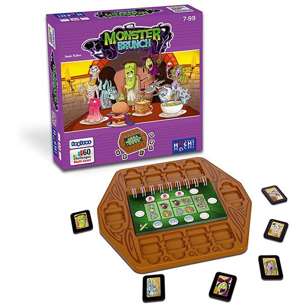 タイトル：モンスターブランチ(Monster Brunch)メーカー：Huch &amp; Friends 作者：Inon Kohn プレイ人数:1人〜　プレイ時間:10分　対象年齢:7歳以上※日本語ルール説明書ついています。テーブルを囲ん...