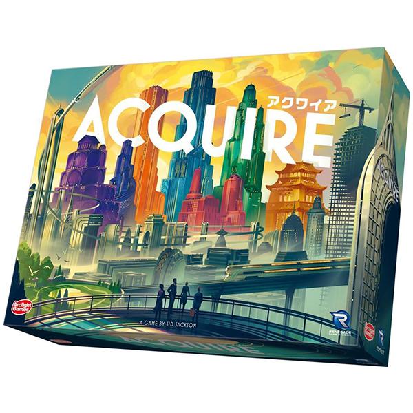 タイトル：アクワイアメーカー：アークライトデザイナー：Sid Sacksonプレイ人数：2-6人　プレイ時間：90分　対象年齢：12歳〜※日本語ルール説明書ついています。『アクワイア』は1960年代より各社で発売され、時にルールをマイナーチ...