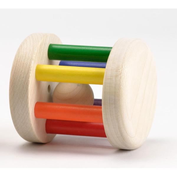 ■商品名：PW カラーロール （PW203110）■サイズ：φ5.5×6cm　40グラム■メーカー：プラウンハイマー/PRAUNHEIMER■材質：カエデ■対象年齢：新生児から6ヶ月頃■生産国：ドイツ■商品詳細：〇木玉の優しい音色と、シンプ...