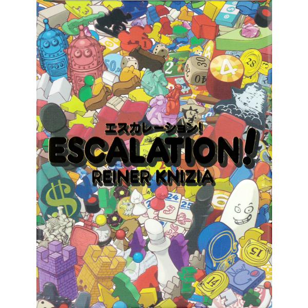 タイトル：エスカレーション！日本語版　第二版メーカー：ニューゲームズオーダー・ゆかいなさかな作者：Reiner Kniziaイラスト：長谷川登鯉 プレイ人数:2-6人プレイ時間:15分　対象年齢:10歳以上日本語ルール説明書ついています。順...