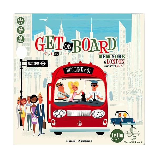 タイトル：ゲット・オン・ボード：ニューヨーク&amp;ロンドン 日本語版メーカー：IELLO（イエロ）デザイナー：Saashi &amp; Saashiプレイ人数：2人〜5人　対象年齢：10歳以上　プレイ時間：20〜30分日本語ルール説明書...