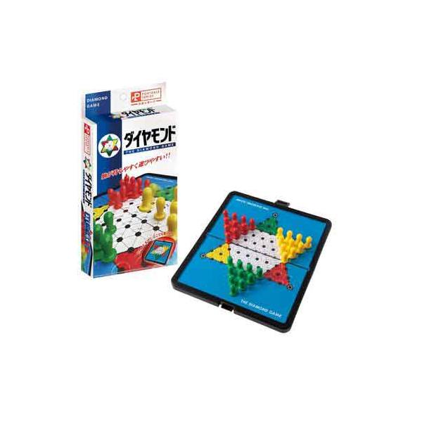 ポータブル　ダイヤモンド（スタンダード）/ハナヤマ?2-3人　6歳以上　20分凹みのある盤面だから、コマがズレにくい。透明の盤面に凹みがあり、そこにコマを収める新構造!ゲーム中にコマがズレにくいので、きれいに並べられて気持ちよくゲームが進行...