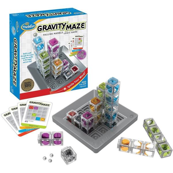 タイトル：グラビティ・メイズ (Gravity Maze)メーカー：シンクファン (ThinkFun)プレイ人数：1人　対象年齢：8才〜正規輸入品日本語解説書付き。論理的思考力や問題解決力、数理的考察力など 思考力を育むために最適なゲームを...