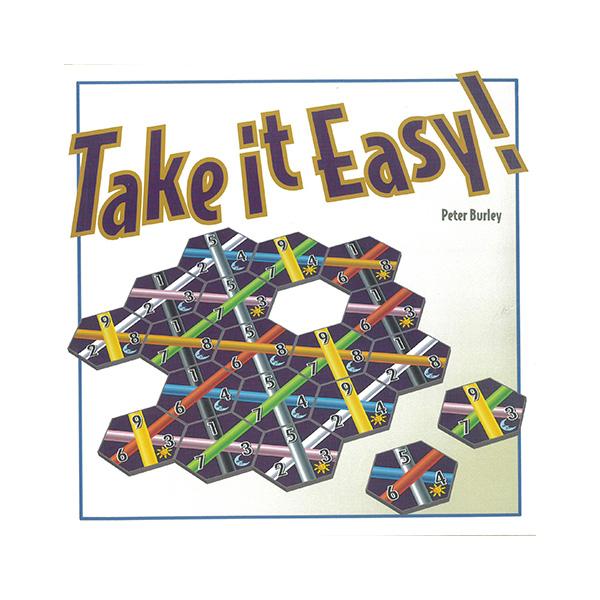 タイトル：テイクイットイージー(Take it Easy!) 日本語版作者：Peter Burley日本語ルール説明書ついています。プレイ人数：1-6人　プレイ時間：20分　対象年齢：8才〜※同じ条件で誰が最高得点をたたき出すかを競うゲーム...