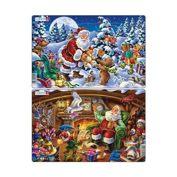 ノルウェイ製の紙製パズル2枚セット。サイズ：18.3×28.5(1枚)×2枚ピース数：15ピース×2枚1枚ずつシュリンク包装されています。※今後の入荷予定はありませんので、在庫限りで販売を終了させていただきます。