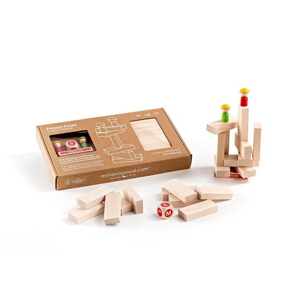 タイトル：クレイジービル(Palazzo Pazzo)メーカー: milaniwood (ミラニウッド, イタリア)発売年: 2017年作者: Bice Dantona &amp; Bernardo Corbelliniプレイ人数：2人　プ...