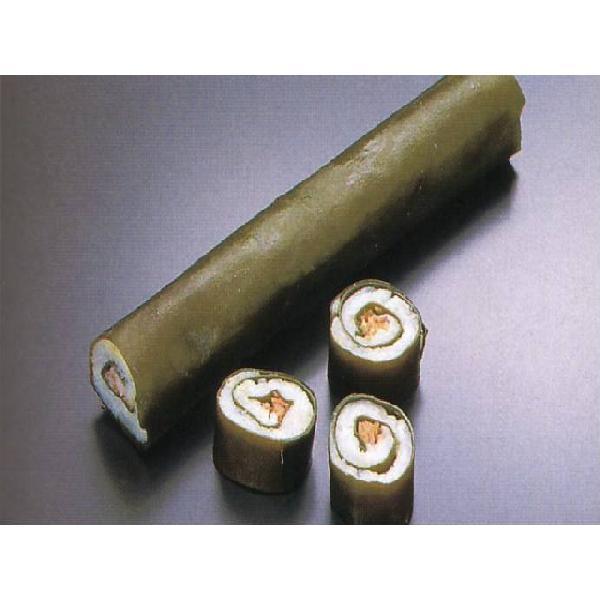 ●白身魚を龍皮昆布で巻き、上品な甘酢味に仕上げた酢の物です。●半解凍で切り出してご利用ください。●1本当たり1120円(税抜)原材料　：黄金カレイ　龍皮昆布　生姜他サイズ　：約3×20cm 約160g/本　5本入　(甘酢味)　保存方法：要冷...