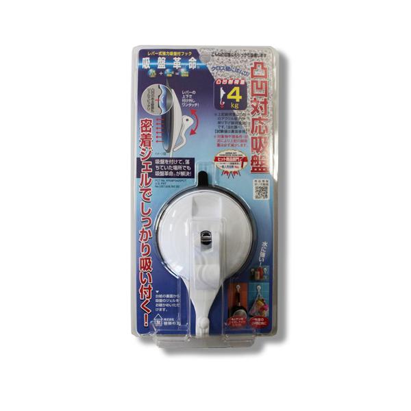 【店舗在庫品】吸盤の吸着面に、吸着力に優れた密着ジェルを採用。壁面の凹凸にも柔軟になじんで、ぴったりと吸い付くように吸着します。特長●壁面に使用できます。※こちらの商品は天井には使用できません●ザラザラ面や凸凹面にも柔らかい密着ジェルがしっ...