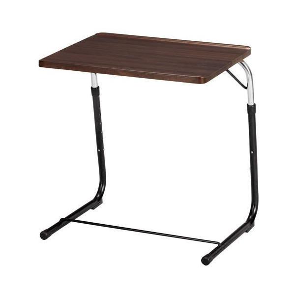 商品サイズ幅535 奥行410〜465 高さ560〜870mm3段階角度調整もできます。7段階高さ調整もできます。折りたたみ時幅535 奥行50 高さ630mm色　天板ブラウン材質　天板PVC貼りMDF繊維板脚　スチール折たたむ事ができます...