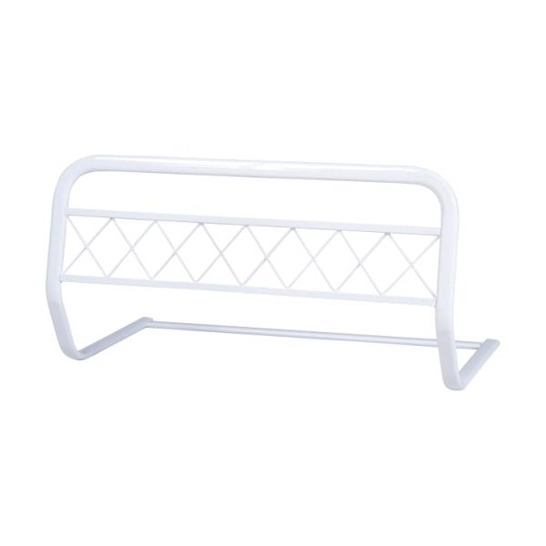 ※完成品で強度があり手で持つことができ、立ち上がるのに支えになるベッドガードです。※溶接仕様で強度のあるベッドカードになります。商品サイズ幅750 奥行425 高さ390mm材質スチールパイプ色 ホワイトエアキャップで包んで簡易梱包でお届け完成品