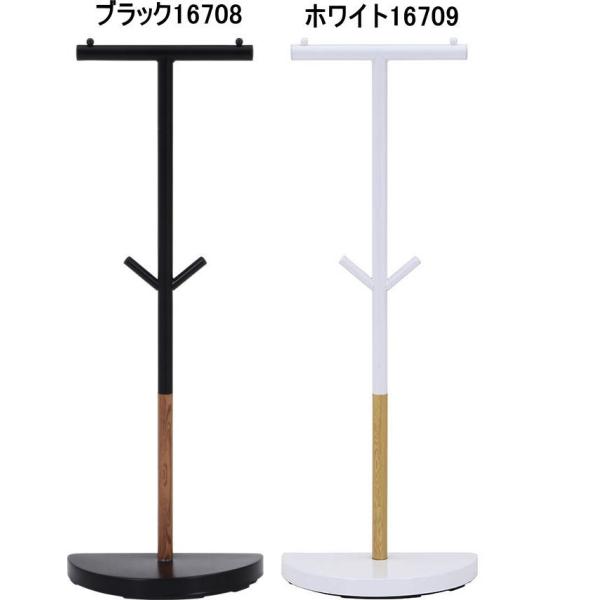 壁ピタ半円バックパック(リュック)ランドセルハンガースタンド/ ブラック/ホワイトランドセルやリュックをしっかりかけて収納できるハンガー■サイズ：巾370×奥行165×高さ900mm■重量：4kg■生産地：台湾■素材：スチール■表面加工：エ...