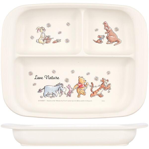 抗菌 電子レンジ・食洗機対応 キッズランチ皿サイズ:約幅235×奥行186×高さ33mmキッズランチプレート/くまのプーさん61519-sukeeterお料理をこぼさずすくいやすい樹脂製のランチ皿■サイズ:幅235×奥行186×高さ33mm...