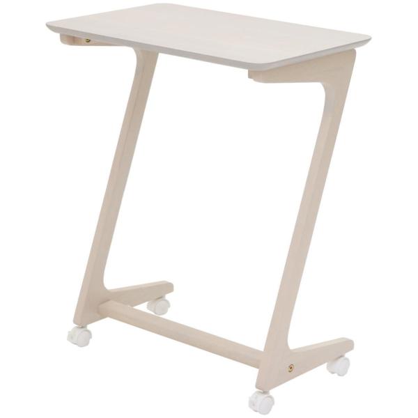 サイドテーブルデスクキャスター付ホワイト82-691-yamaサイドテーブルキャスター付50センチ幅、高さ60センチ用途いろいろ。ソファテーブルに、パソコンデスクに大活躍キャスター付で移動ラクラクです。商品サイズ幅500 奥行300 高さ6...