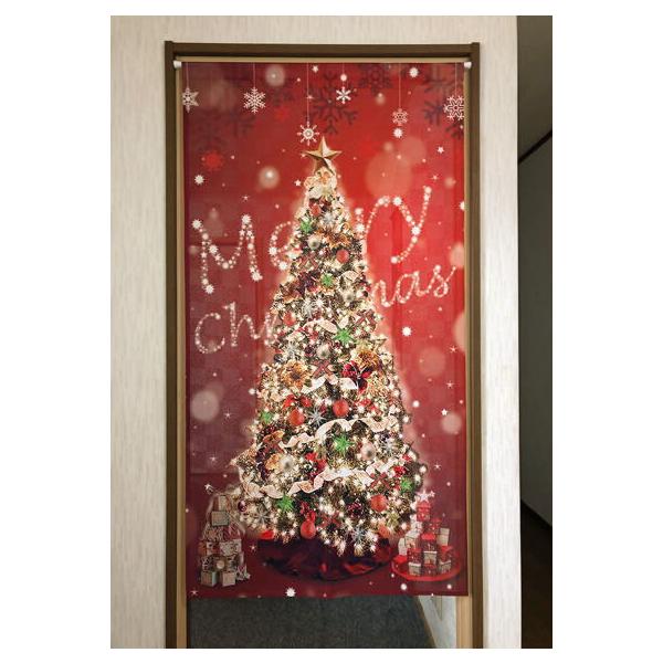 全国送料無料です。ただし、郵便ポスト入れになります。のれん　クリスマスツリー幅85cmx丈150cmグリーンmatu-82720のれん　クリスマスツリー グリーン■サイズ・約幅85cmx丈150cm■生産地：日本■素材：ポリエステル100％...