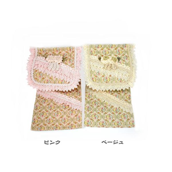 ゴブラン生地トイレットペーパーホルダーカバー2段/ピンク/ベージュ/sanmoto■サイズ・幅16×長さ36cm■企画：日本、生産地：中国■素材：綿とポリエステル■色　ピンクR-46_PK/ベージュR-46_BEより選択マジックテープを外す...